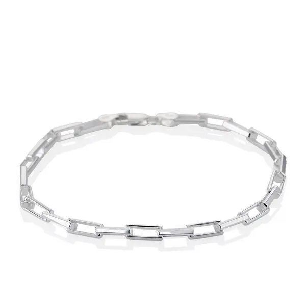 CARTOGRAPHY Beats Rectangular Link Bracelet - Silver