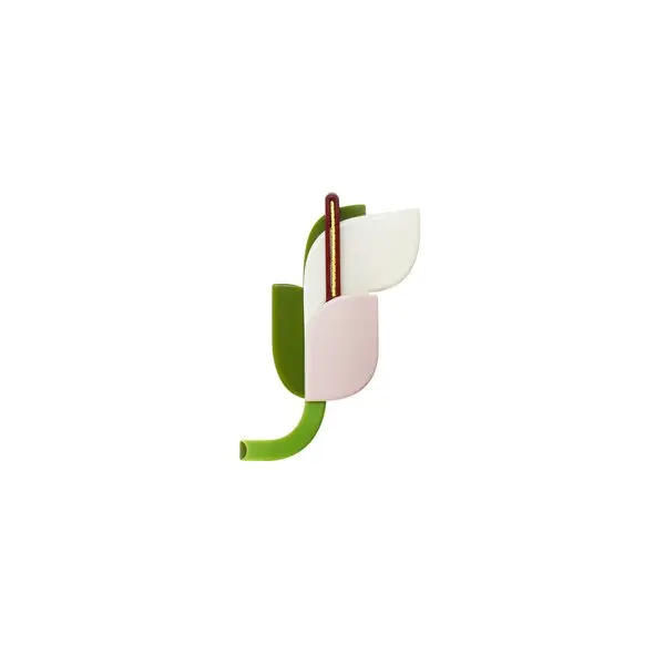 GISSA BICALHO Anthurium Brooch - Pink