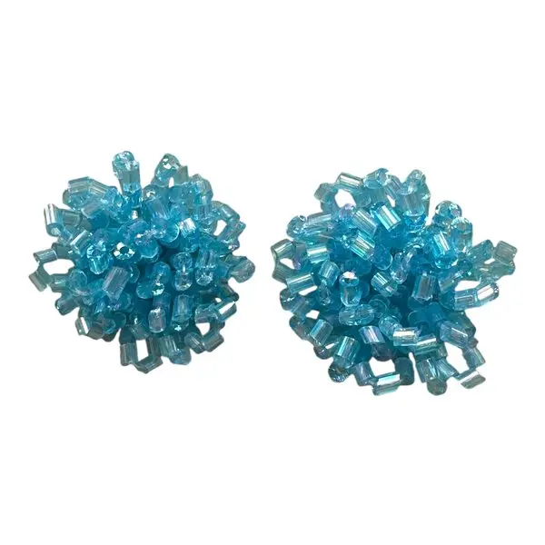 LAINE STUDIO Crystal Earrings - Blue