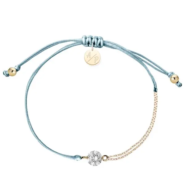 ADRIANA PAPPAS DESIGNS Cz Solitaire Bracelet - Blue