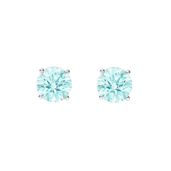 AUGUSTINE JEWELS Sky Topaz Stud Earrings - Blue