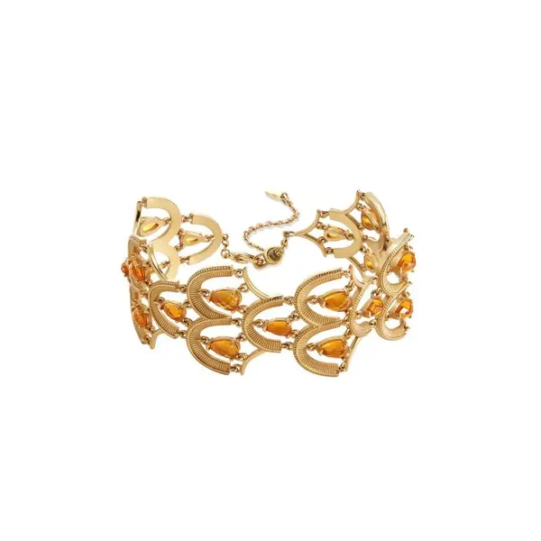 RETRO CHIC Celestial Waltz Bracelet - Gold/orange