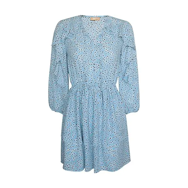 2KSTYLE Floral Print Ruffled Mini Dress
