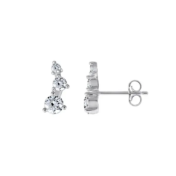 DIAMONBLISS Star Map Stud Earrings - White