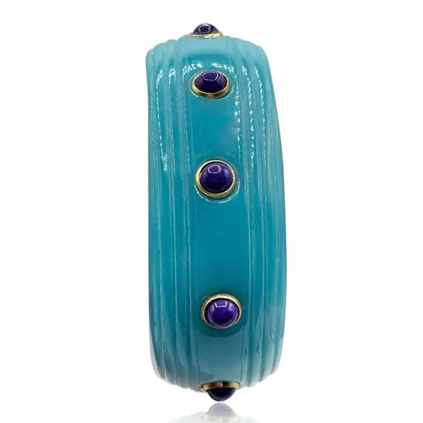MICHAEL NASH JEWELRY Resin And Lapis Bangle - Blue