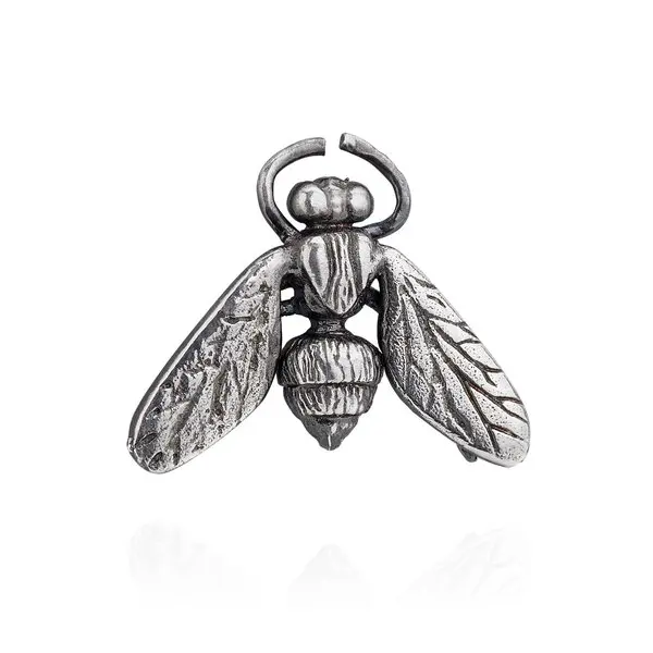 YASMIN EVERLEY JEWELLERY Hoverfly Lapel Pin - Silver