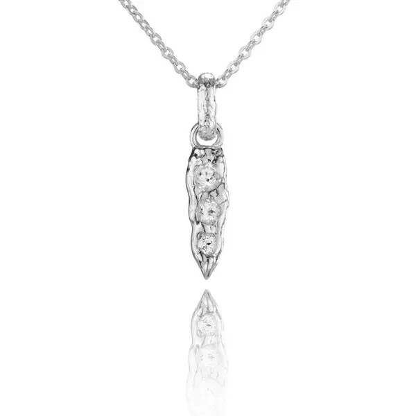 AARIA LONDON Iris Molten Spike Vermeil Necklace - Silver