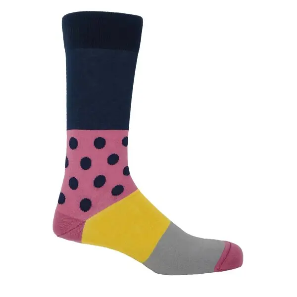 PEPER HAROW - MADE IN ENGLAND Mayfair Socks - Blue