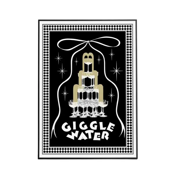 ABI OVERLAND JERSEY Giggle Water Art Print L - Black