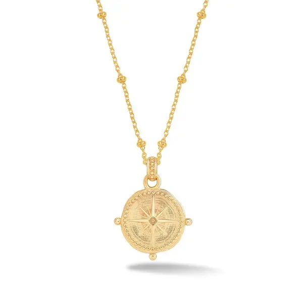 DOWER & HALL True North Talisman Pendant - Gold