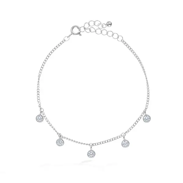 SHABELLA NYC Starry Night Zirconia Bracelet - Silver