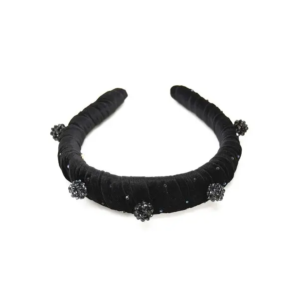 ADIBA Cassandra Beaded Headband - Black