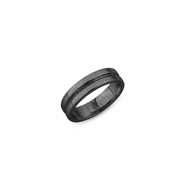 SALLY SKOUFIS Infinito Ring In Premium Rhodium - Black