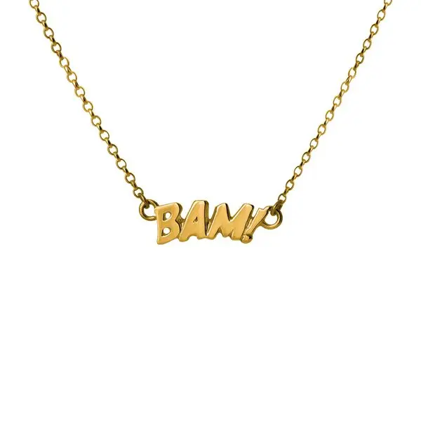EDGE ONLY Mini Bam! Vermeil Necklace - Gold