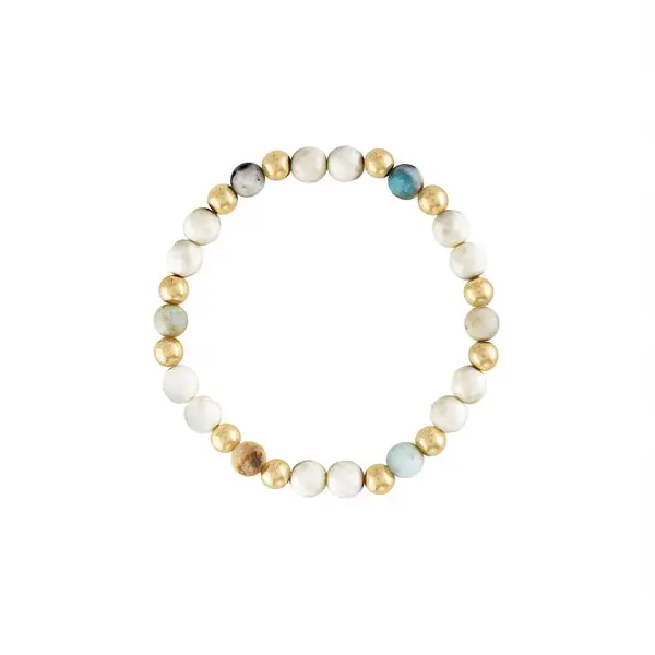 OLIVIA LE Coral Gold Bracelet - Orange/yellow