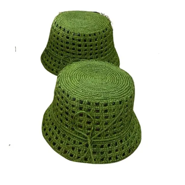 ZANATANY CONCEPTS Raffia Hat - Green
