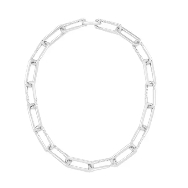 POTOSKA Oto Maxi Rope Chain Necklace - Silver