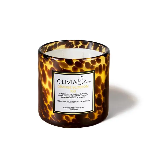OLIVIA LE Orange Fig Blossom Tortoise Candle - Brown