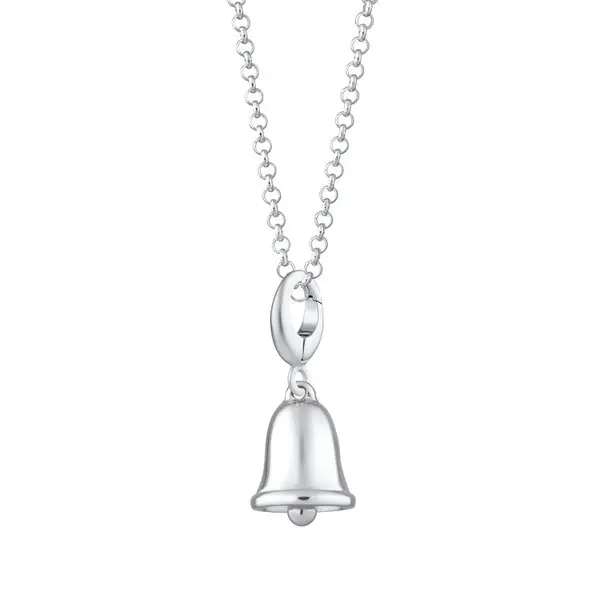 LILY CHARMED Sterling Bell Charm Necklace - Silver
