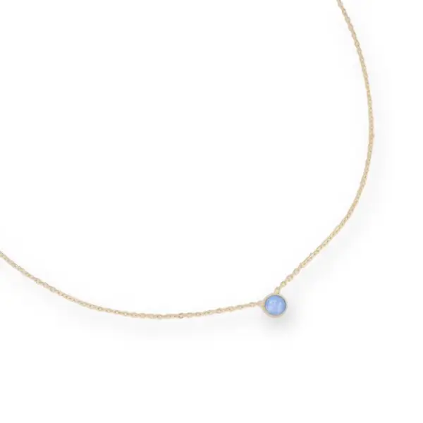 DIVINE ARIA The Willow Opal Necklace - Blue