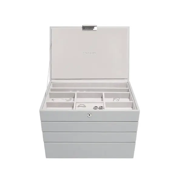 STACKERS Classic Jewelry Box Set Of Four - Grey