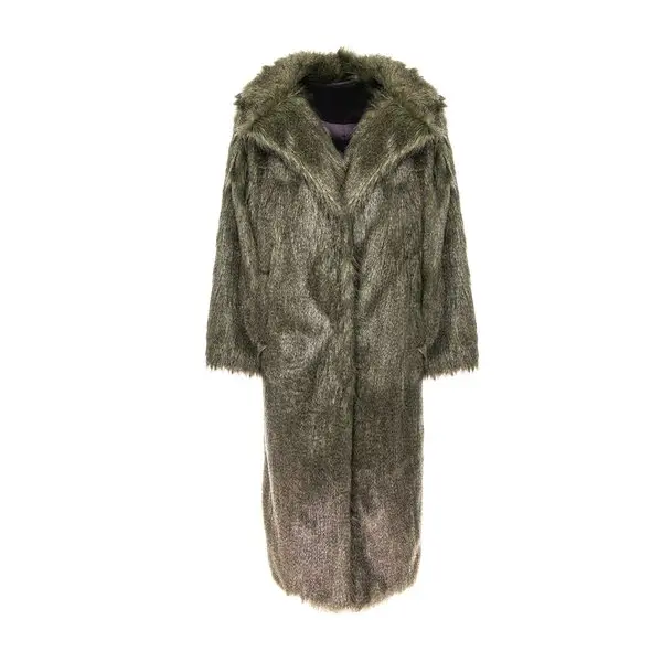 SILVIA SERBAN Long Hair Faux Fur Coat/vest