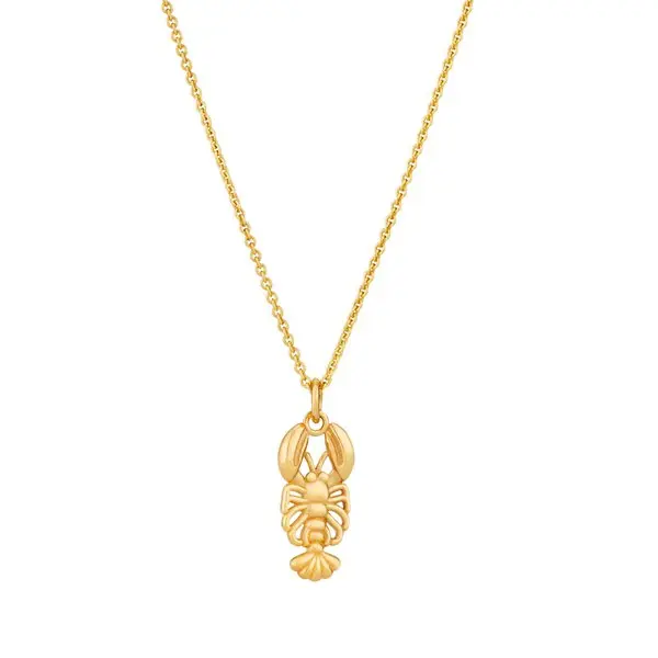 POSH TOTTY DESIGNS Lobster Charm Pendant Necklace - Gold
