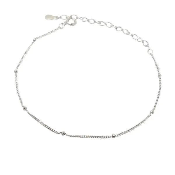 HARFI Dainty Satellite Chain Bracelet - Silver