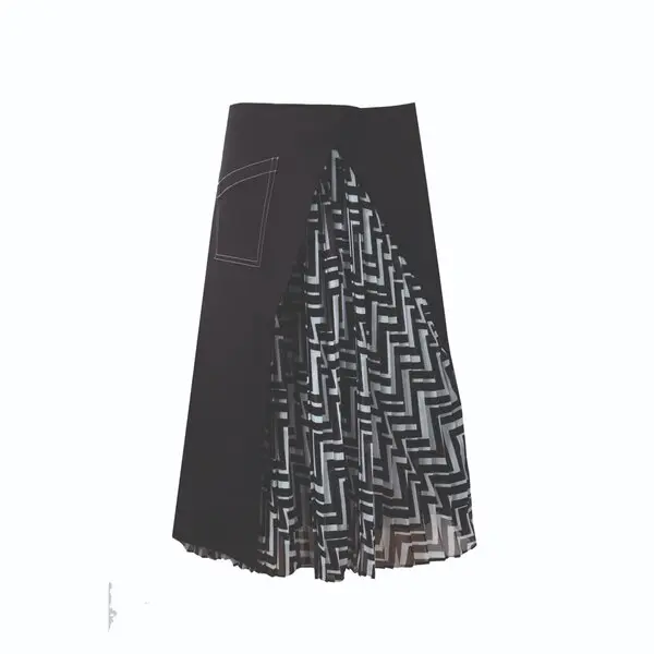 MIRIMALIST Pleated Midi Skirt