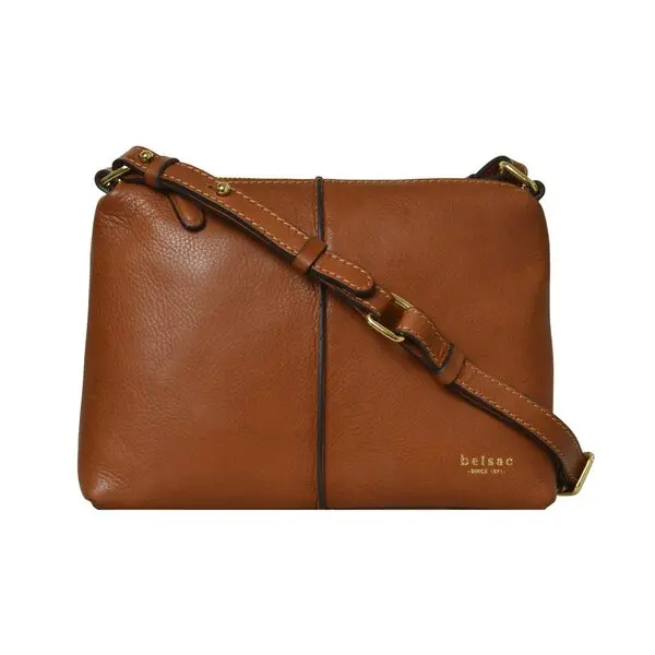 BELSAC Leather Crossbody Bag