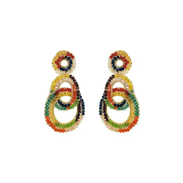 LAVISH BY TRICIA MILANEZE Artemis Crochet Dangle Earrings - Gold