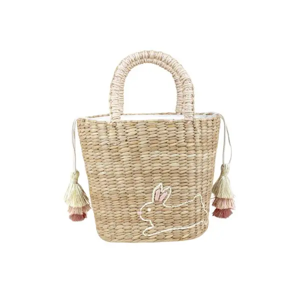 Likhâ Mini Embroidered Woven Tote Bag