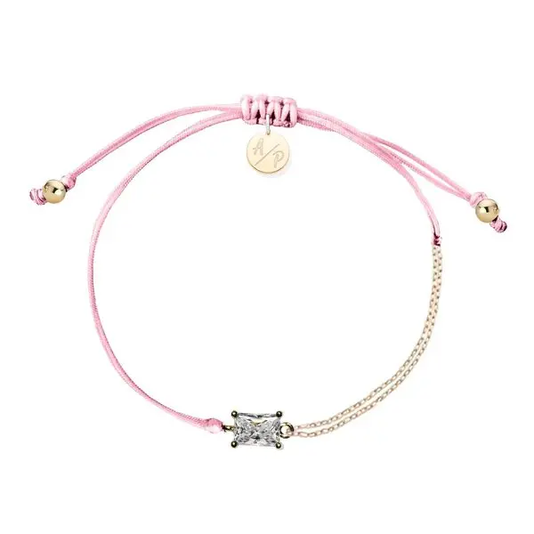 ADRIANA PAPPAS DESIGNS Cz Emerald Cut Bracelet - Pink