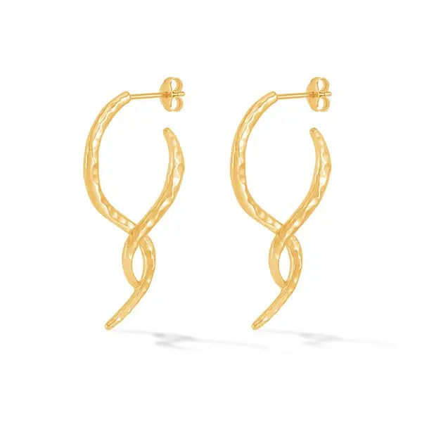 DOWER & HALL Entwined Vermeil Hoop Earrings - Gold