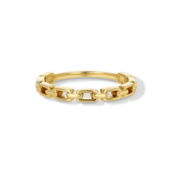 JEWELBIRD 14k Yellow Chain Link Ring - Gold
