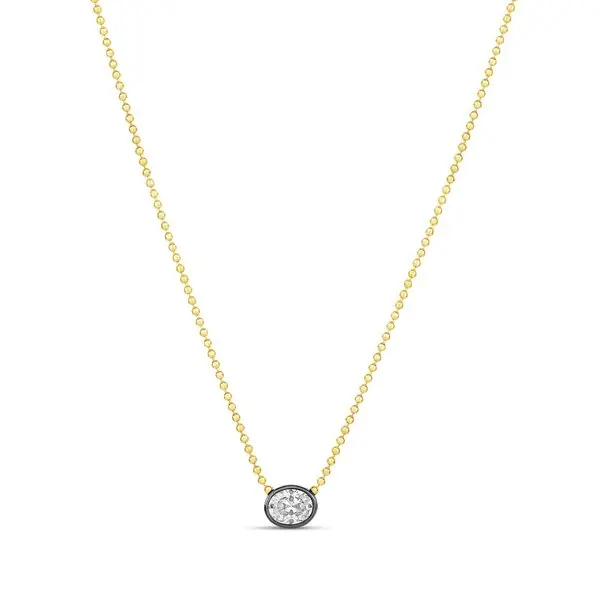 SHYMI Pendant Necklace With Cubic Zirconia - Gold/black