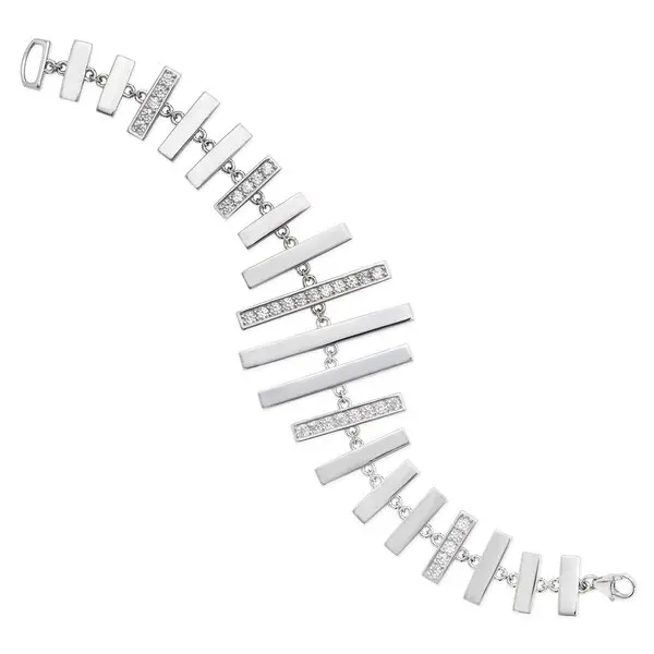 LUCY QUARTERMAINE Sterling Key Bracelet - Silver
