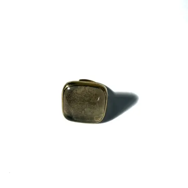 LALA SALAMA Wazi Square Ring - Grey