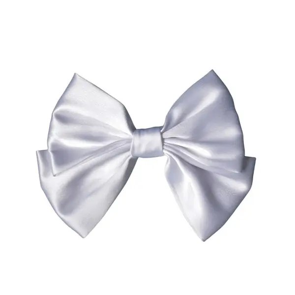 SYLKI Hair Bow - White