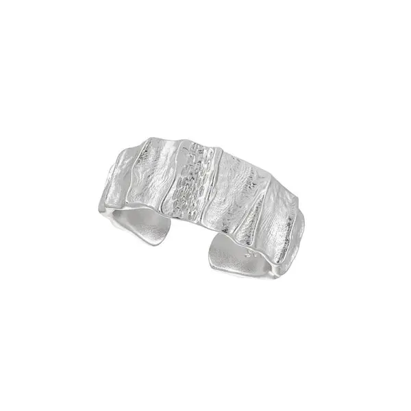 JANUS EDINBURGH Galloway Sterling Textured Ring - Silver