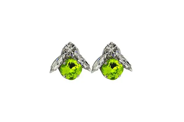 VICKISARGE The Big Bee Clip-on Earrings - Green
