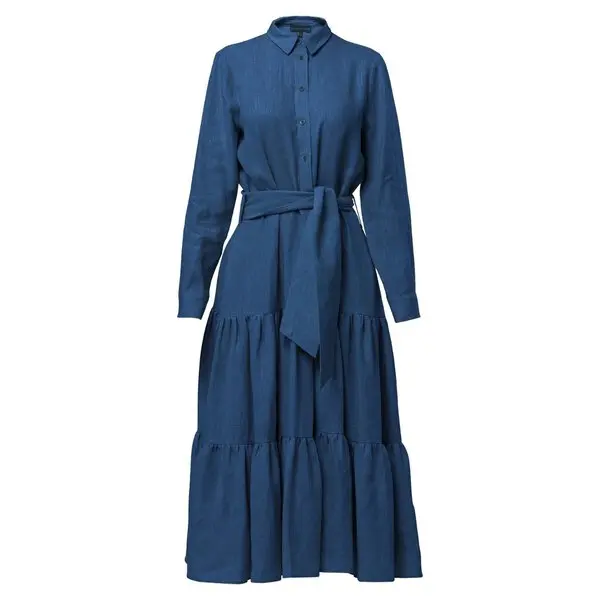 HELEN MCALINDEN Adele Borage Linen Dress