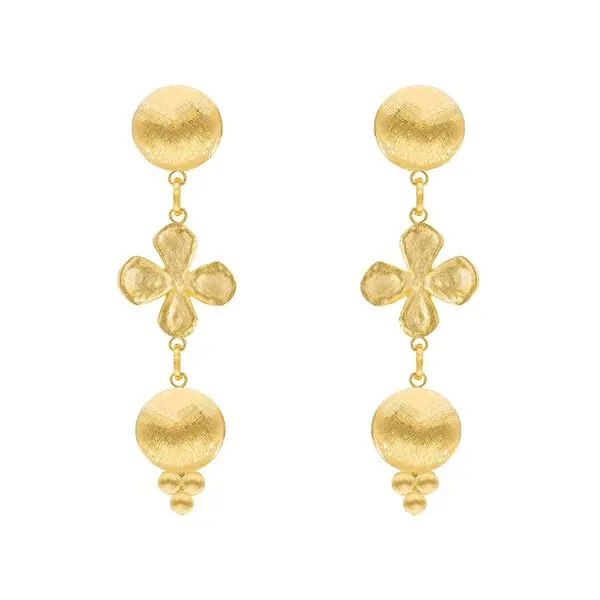 MARCIA MORAN Tova Drop Earrings - Gold