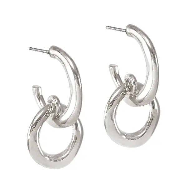 BIKO Pia Hoop Earrings - Silver