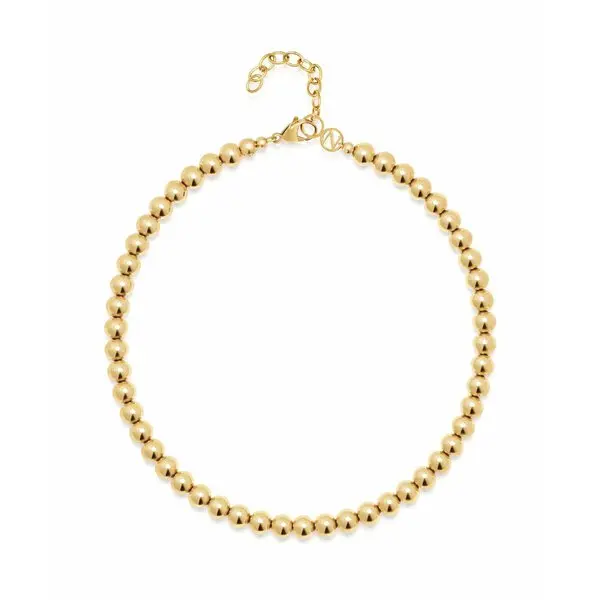 NIALAYA JEWELRY Glow Beaded Choker - Gold