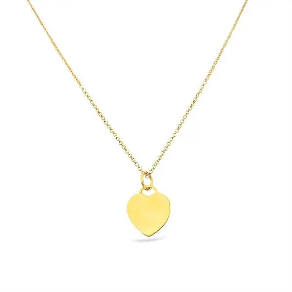 LUTIRO Single Heart Pendant Necklace