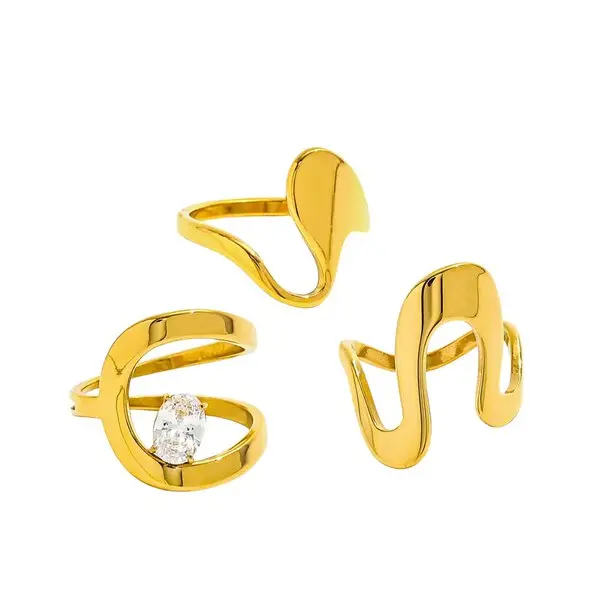 MICKEY'S GIRL Eccentric Ring Set - Gold
