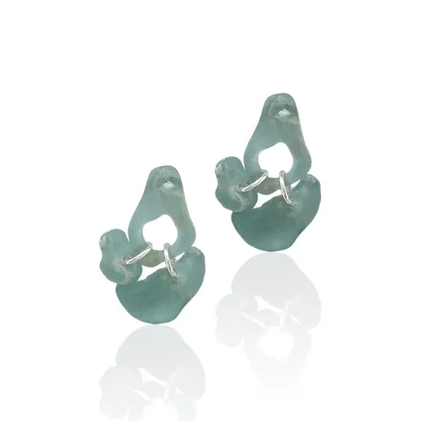 BIO-TRIMMINGS Arber Stud Earrings - Green