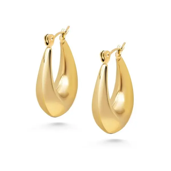NIALAYA JEWELRY Clasp Hoop Earrings - Gold