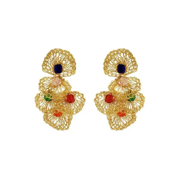 LAVISH BY TRICIA MILANEZE Shell Dangle Earrings - Gold